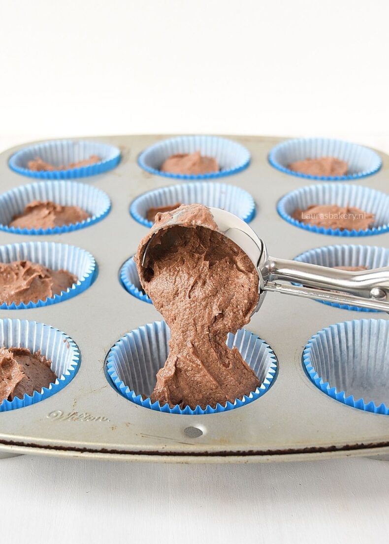 Chocolade cupcakes - Laura's Bakery