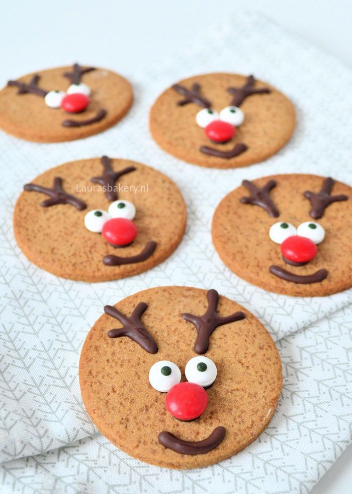 Rudolph het rendier koekjes - Laura's Bakery