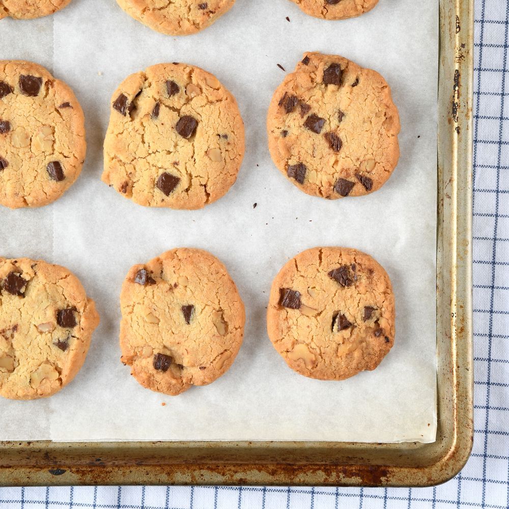 Walnoten-chocolate chip koekjes - Laura's Bakery