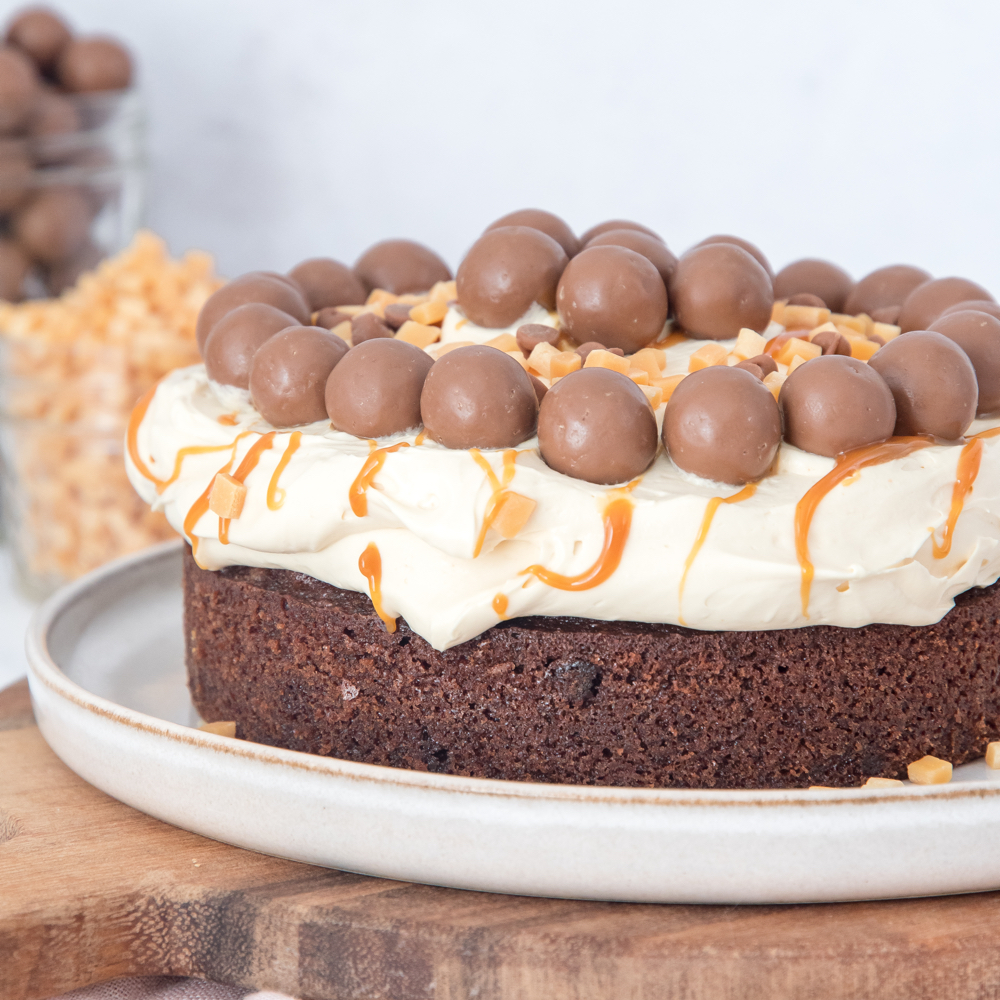 4 persoons chocolade-karamel taartje - Laura's Bakery