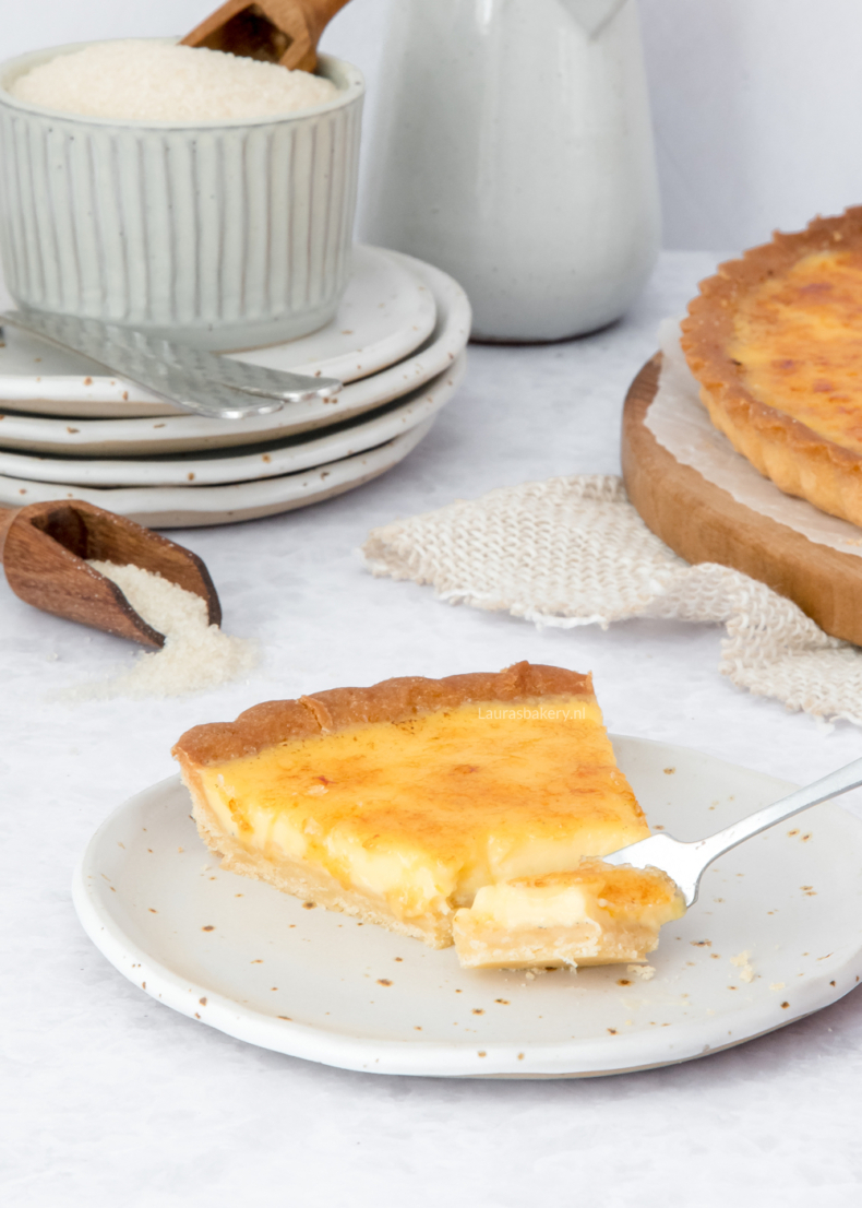 Crème brûlée taart - Laura's Bakery